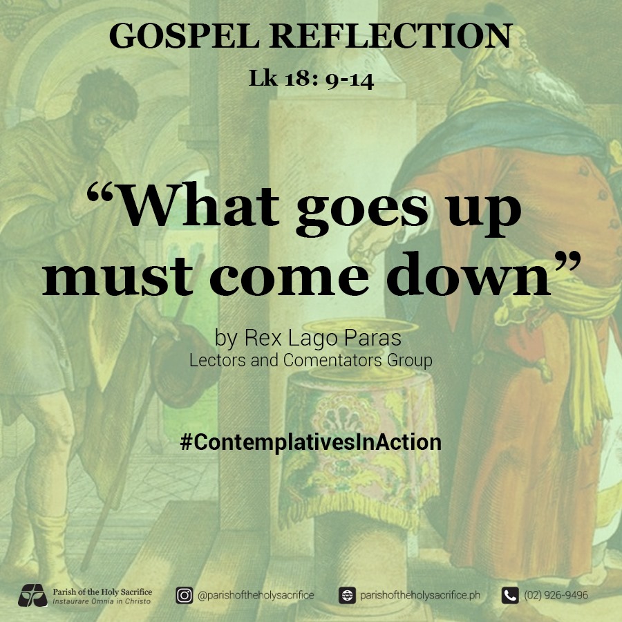 What goes up must come down - Parish of the Holy Sacrifice