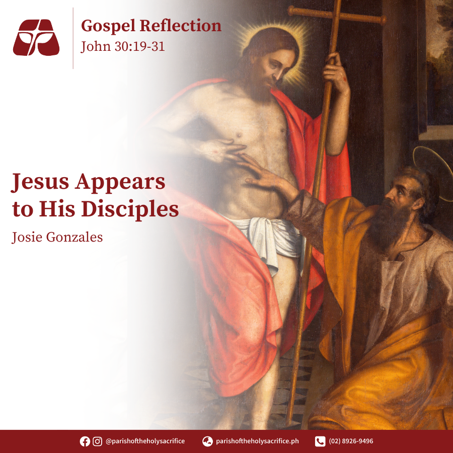 Jesus Appears to His Disciples - Parish of the Holy Sacrifice